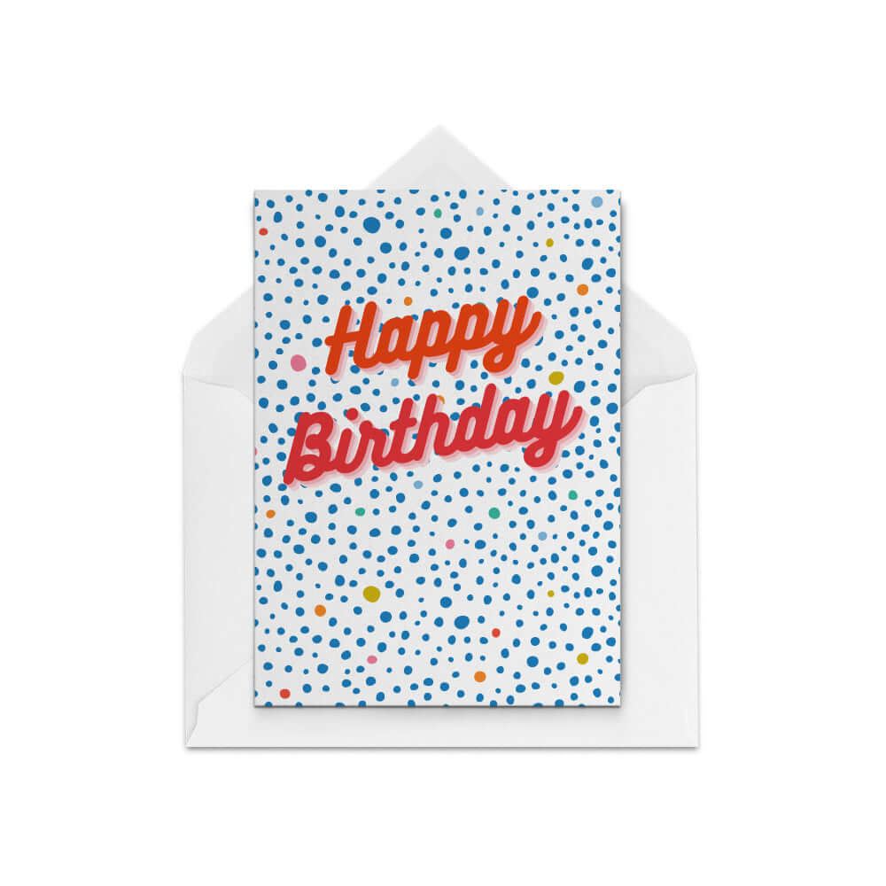 10 X Imperfect Birthday Dots – The Paper People Greeting Cards