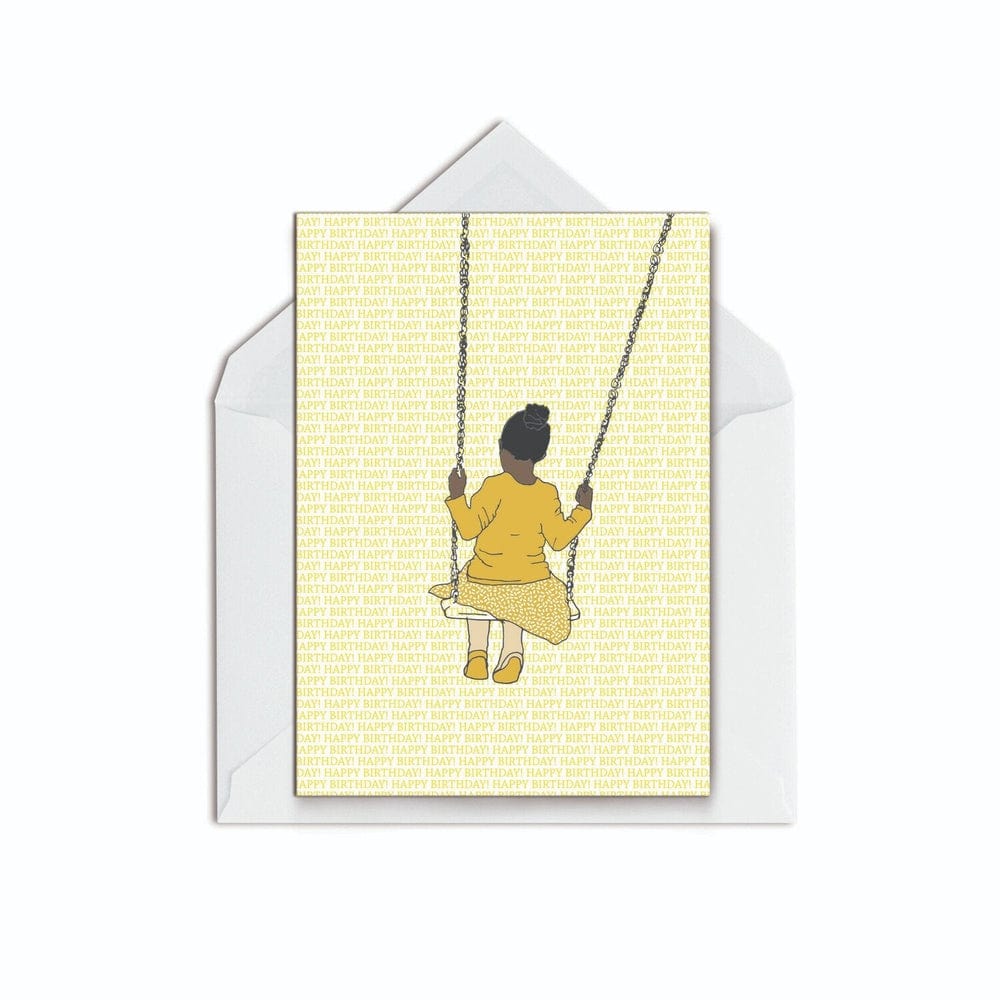 Happy Birthday Swing Greeting Card – The Paper People Greeting Cards