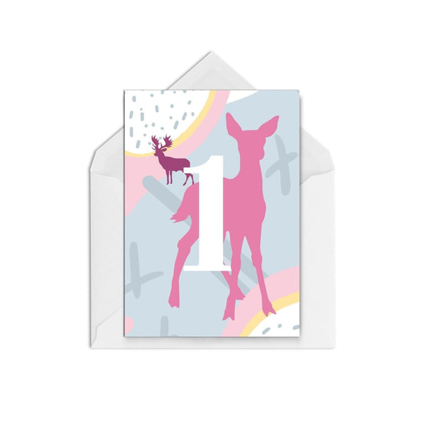 First Birthday Card for Children turning One – The Paper People ...